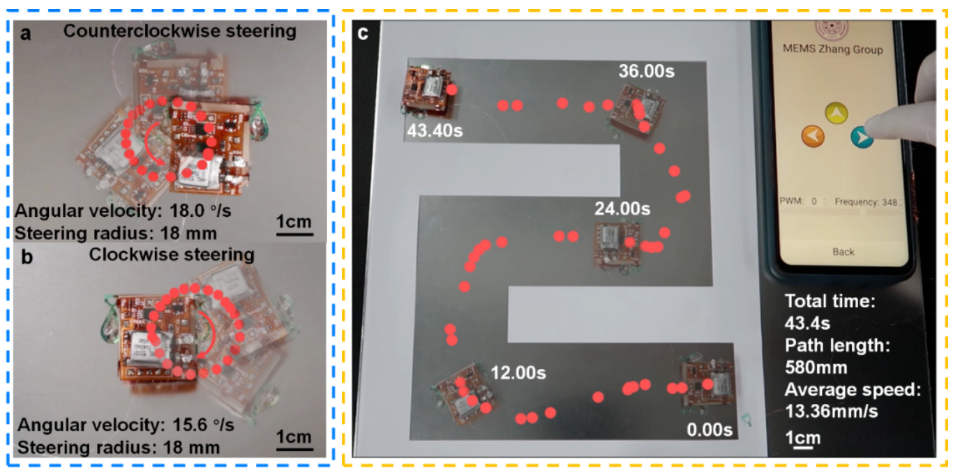 张旻团队在微型柔性机器人的越障和无缆自主化运动领域取得新进展